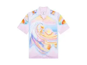 Casablanca Printed Swim Open Collar Shirt