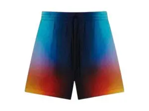 Casablanca Drawstring Silk Shorts - Gradient