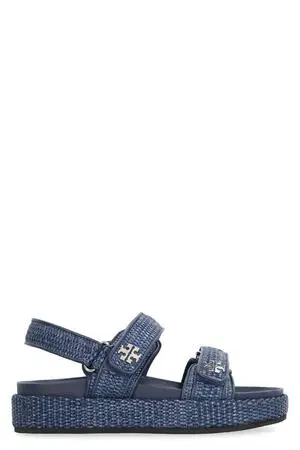 Tory Burch Kira Intrecciato Sandals - Blue