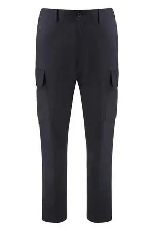 Paul Smith Cotton Cargo Trousers - Blue