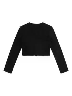 LESET Lauren Long-sleeve Button-front Cardigan - Black