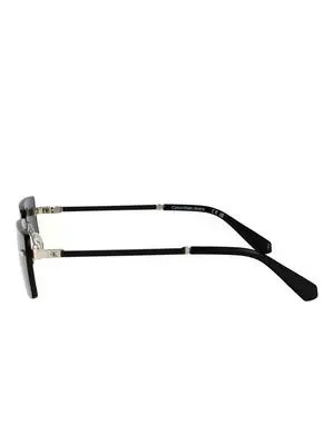 Calvin Klein Rectangle-frame Sunglasses - Grey