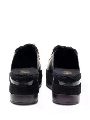 Hogan H466 Platform Mules - Black