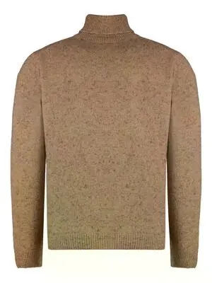 THE (ALPHABET) Turtleneck Sweater - Brown