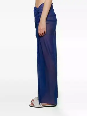 Bond Eye Claudia Mesh Draped Maxi Skirt