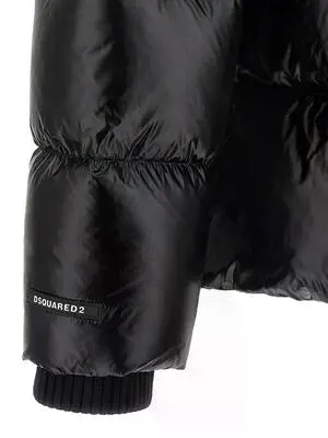 Dsquared2 Quilted Hooded Down Jacket - Black