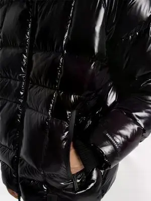 Dsquared2 Quilted Hooded Down Jacket - Black