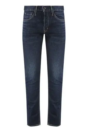 TOM FORD 5-Pocket Slim Fit Jeans - Navy