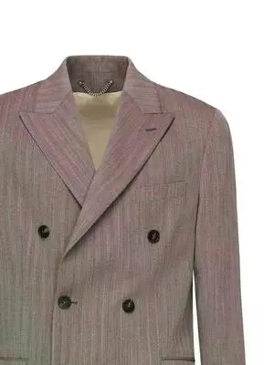 GOLDEN GOOSE Double-breasted Blazer - Brown