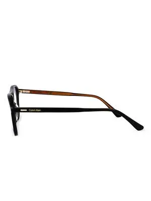 Calvin Klein Double-bridge Round-frame Glasses
