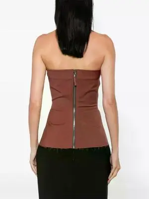 Rick Owens Seam-detail Strapless Top