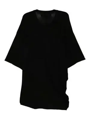 JULIUS Draped T-shirt - Black
