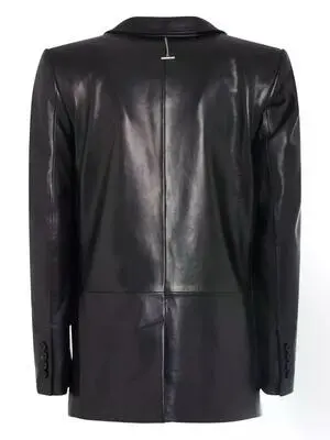 Alexander McQueen Single-breasted Leather Blazer