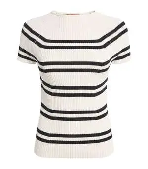 Max & Co. Stripe Short-sleeve Sweater