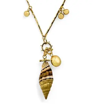 Ulla Johnson Livia Seashell Charm Necklace - Gold