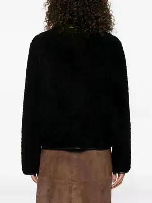 BLAZÉ MILANO Button-fastening Sheepskin Jacket - Black