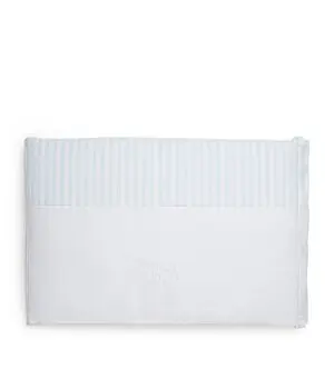 TARTINE ET CHOCOLAT Cotton Striped Bed Bumper - Blue