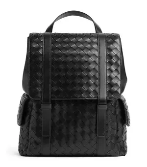 Bottega Veneta Intrecciato Back-to-school Backpack - Grey