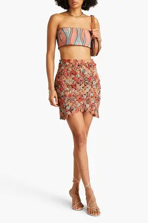 Ulla Johnson Isa Strapless Printed Cotton Bra Top