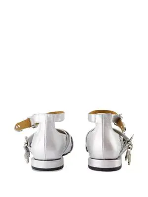 Toga Buckle-strap Pointed Ballet Flats