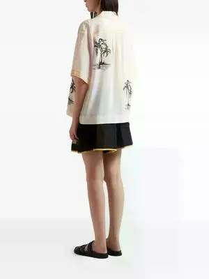Zimmermann Palm Tree-print Camp Shirt
