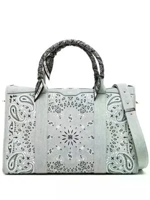 Amiri Bandana-embroidery Denim Holdall