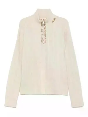 Marni Turtleneck Sweater - Neutrals