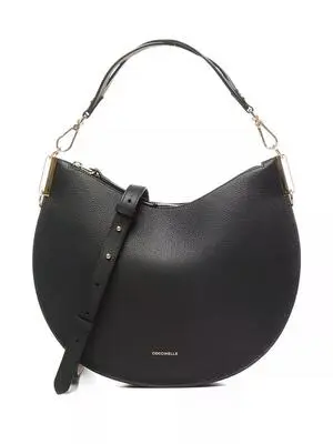 COCCINELLE Sunup Half-moon Top-handle Shoulder Bag - Black
