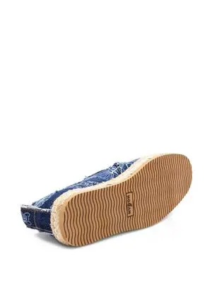 Hogan Denim Floral Espadrilles