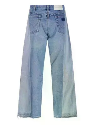 E.L.V. DENIM Maya Panelled Frayed Jeans