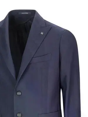 Tagliatore Herringbone Two-button Blazer - Blue