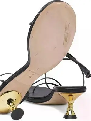 Studio Amelia Helix-shaped Heel Sandals