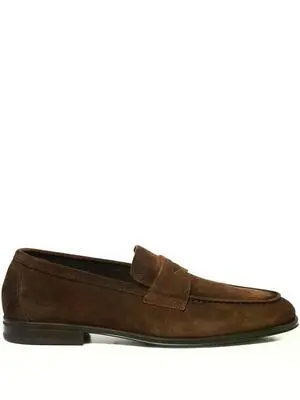 DOUCAL'S Penny-strap Suede Loafers