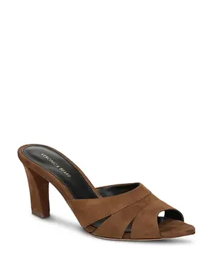 Veronica Beard Cassiel Leather Sandals - Hazelwood