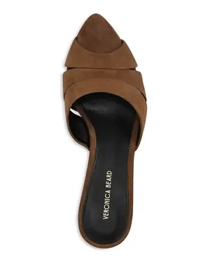 Veronica Beard Cassiel Leather Sandals - Hazelwood