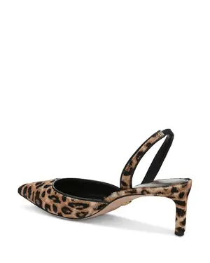 Veronica Beard Caroline 2 Slingback Pumps - Leopard