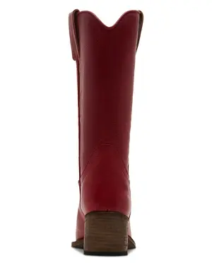 Steve Madden Albany Boots - Red Leather