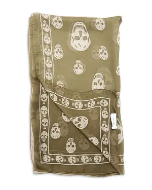 Alexander McQueen Skull Silk Scarf Caper