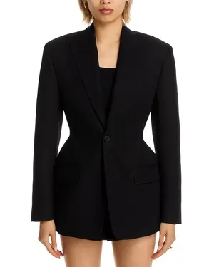 Wardrobe.NYC Single Breasted One Button Blazer