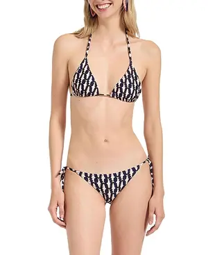 La DoubleJ String Bikini Bottom - Pesciolini Blue