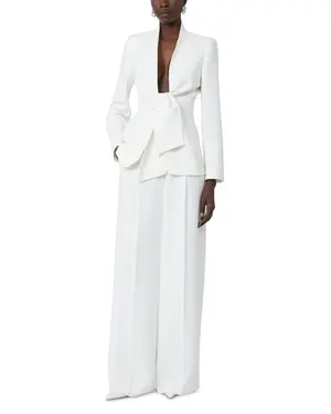 Max Mara Tie-front Jacket - White