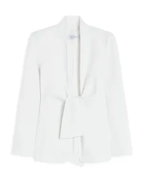 Max Mara Tie-front Jacket - White