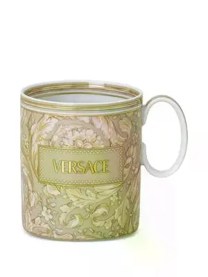 Versace Baroque-print Mug - Neutrals