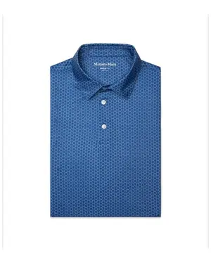 Mizzen+main Versa Short Sleeve Polo - Set Sail Honeycomb