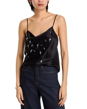 Cinq À Sept Marta Embellished Camisole - Black