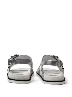 TOD'S Flower-embellished Buckle Sandals