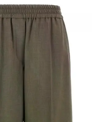 Brunello Cucinelli Elastic-waistband Trousers - Grey