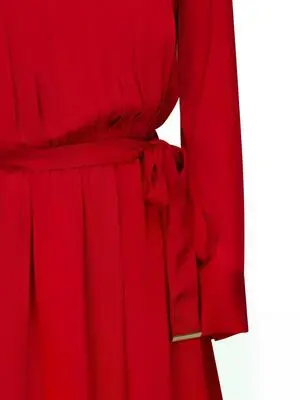 MARCIANO Keyhole-neck Belted Dress