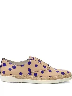 TOD'S Francesina Polka-dot Espadrilles