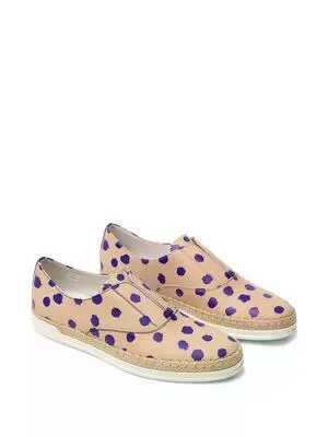 TOD'S Francesina Polka-dot Espadrilles